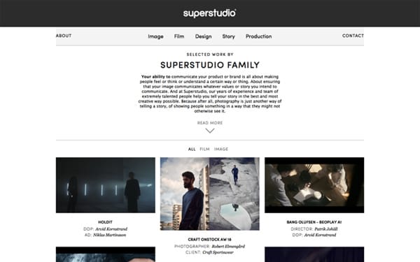 Superstudio | Fabulousite - Webデザインギャラリー