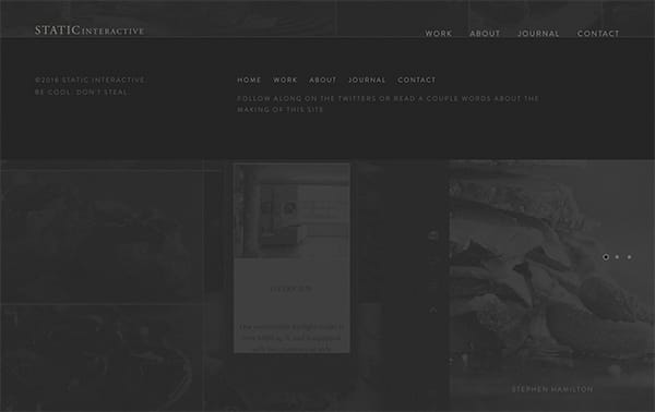 Static Interactive | Fabulousite - Webデザインギャラリー
