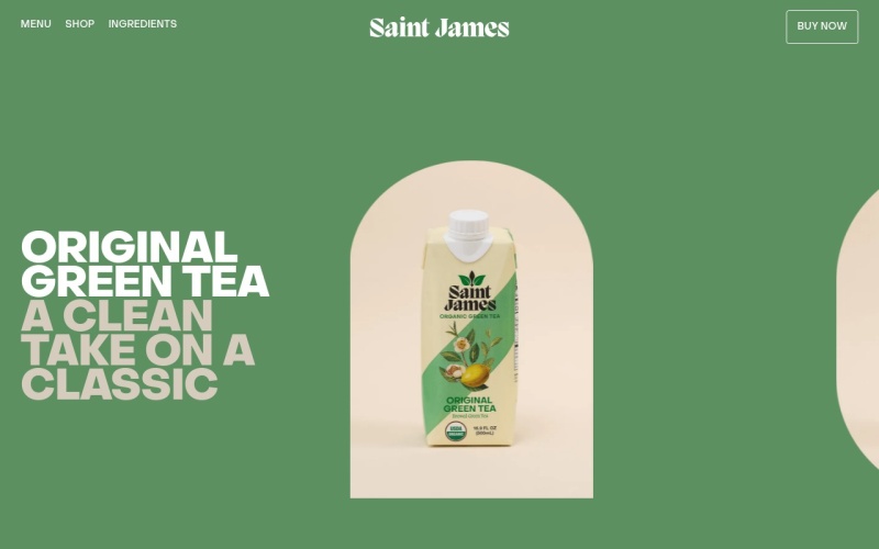 Saint James Iced Teas Logo Logo Hamburger Arrow Right Arrow Right Arrow ...